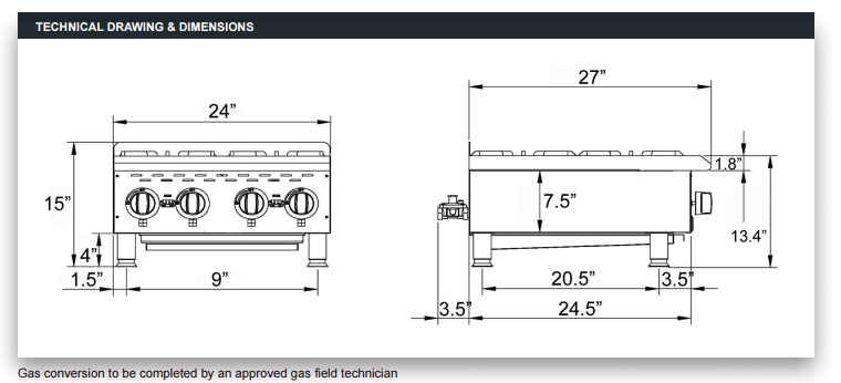 COUNTERTOP STAINLESS STEEL GAS HOT PLATES With 4Burners | Sunrise Food ...